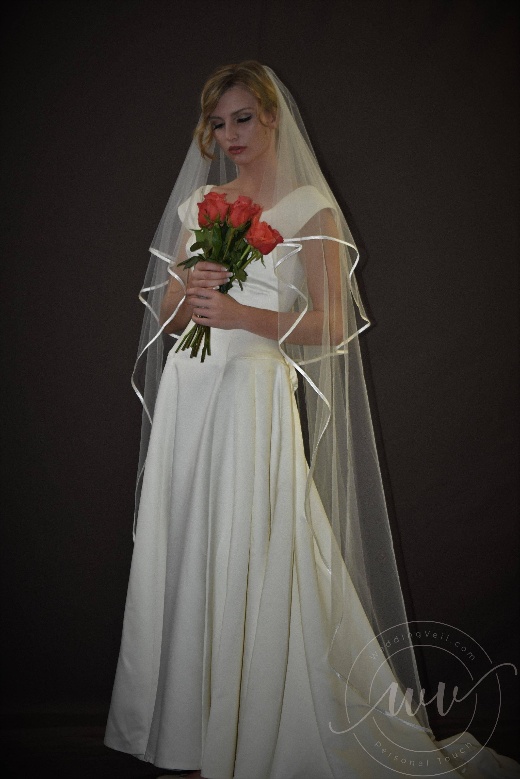 Cathedral Veil BEAUTELICATE 2-Tier Cathedral Wedding Veil - 3m Long ...